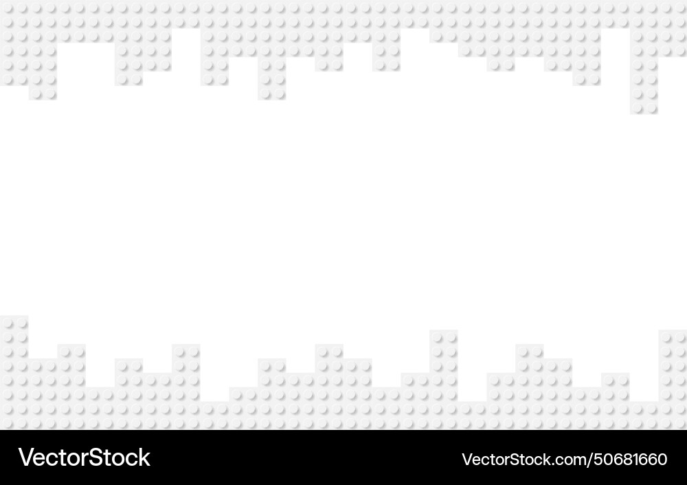 Plastic building toy blocks background Royalty Free Vector