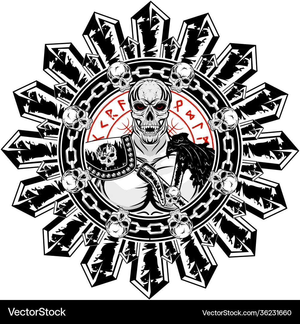 Viking star 0001 Royalty Free Vector Image - VectorStock