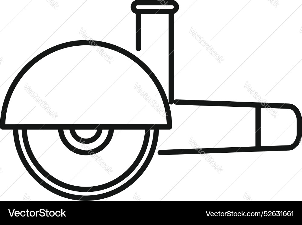 Angle grinder cutting machine power tool Vector Image