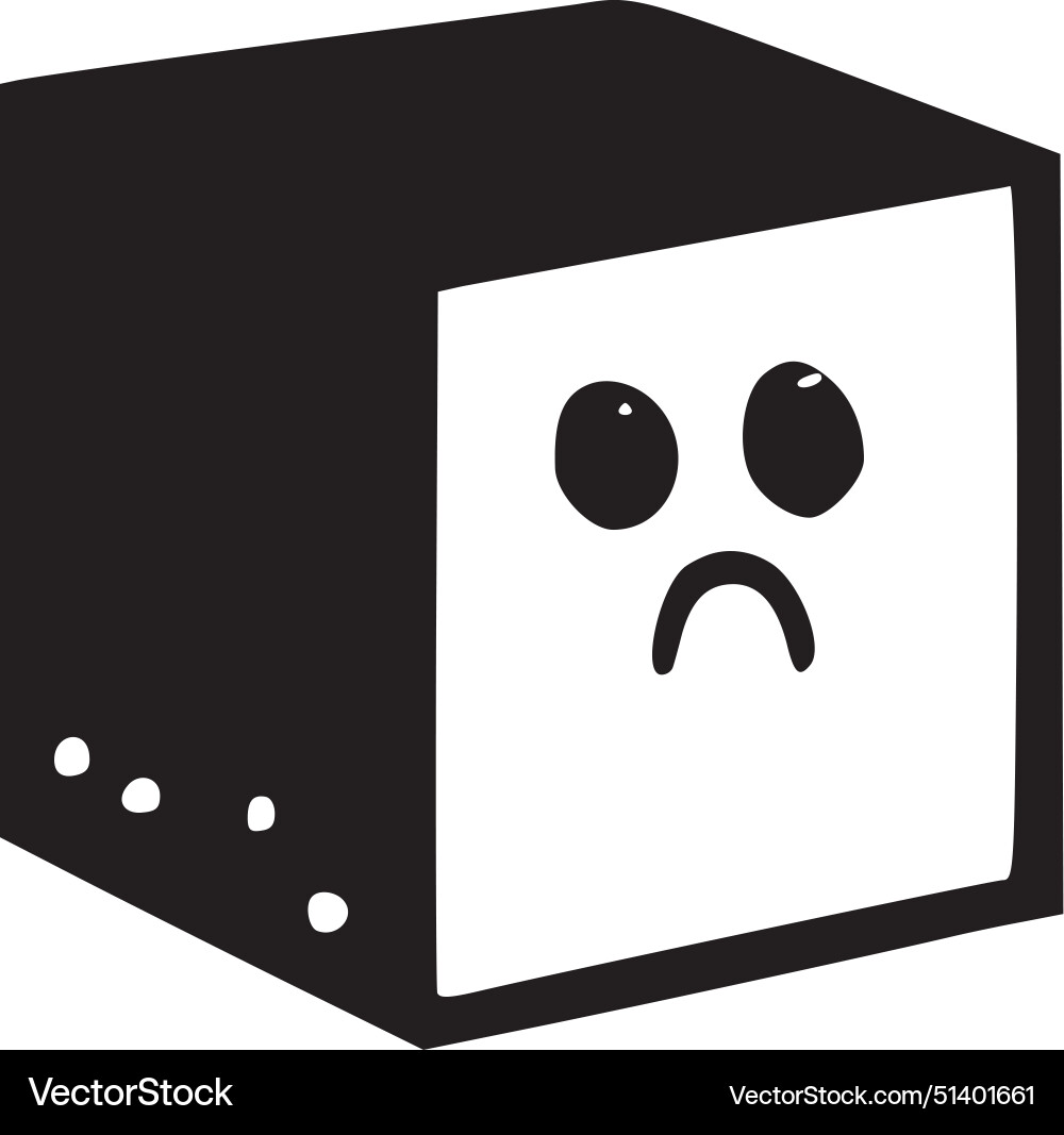 Box - black and white isolated icon Royalty Free Vector