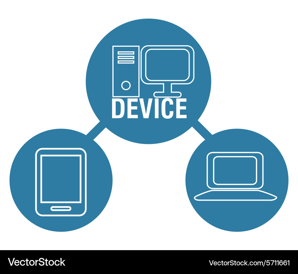 Device design Royalty Free Vector Image - VectorStock