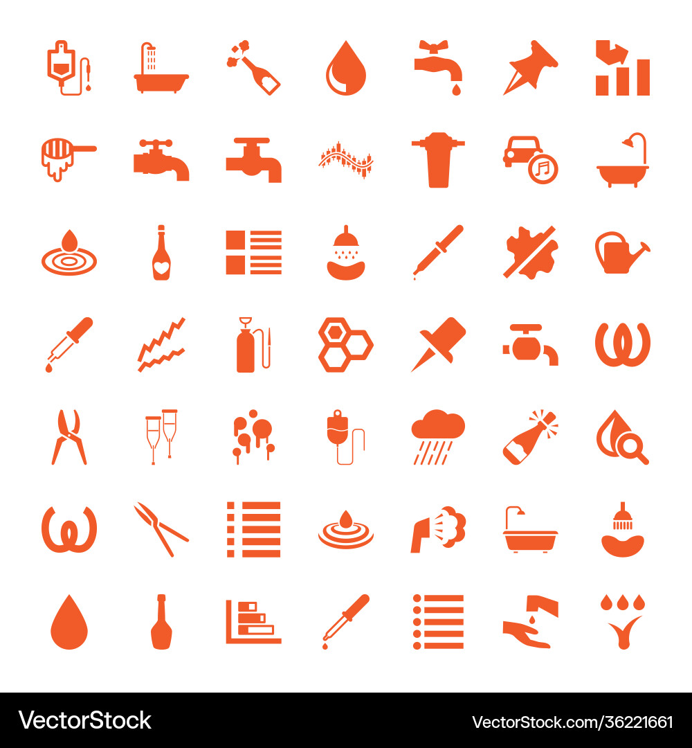 Icons fallen lassen Lizenzfreies Vektorbild - VectorStock