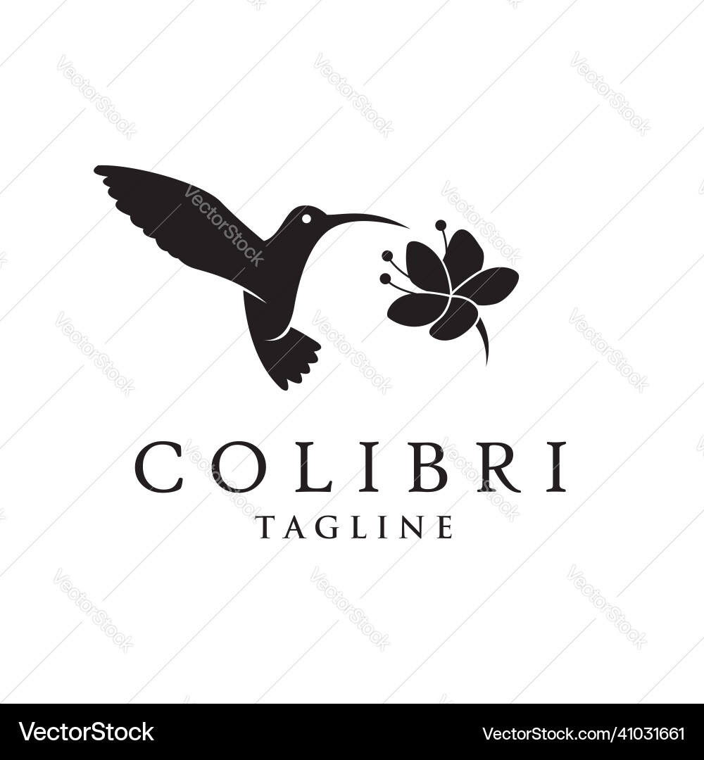 Flying colibri icon Royalty Free Vector Image - VectorStock