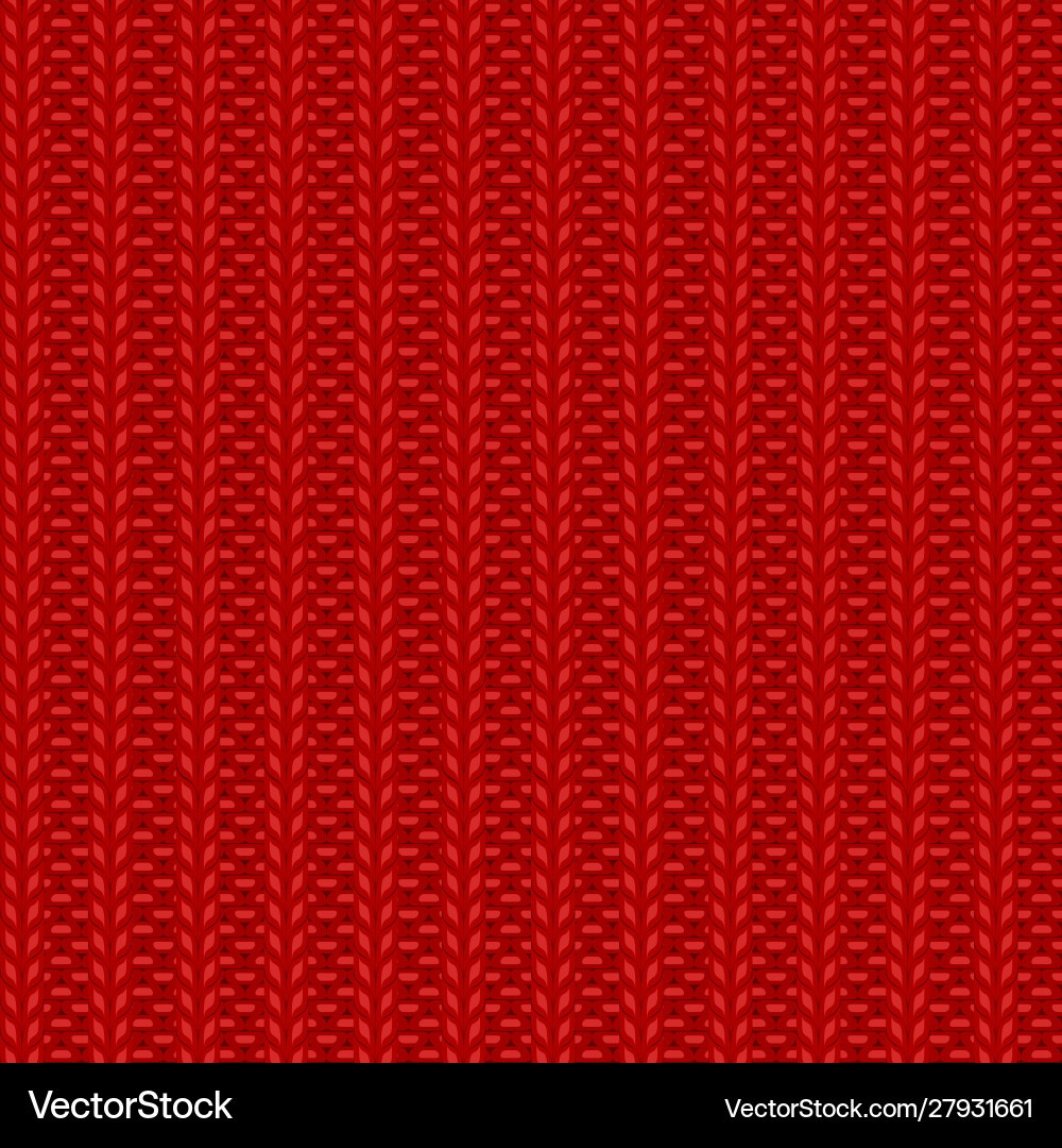 Red Ribbed Knit Pattern Royalty Free Vector Image