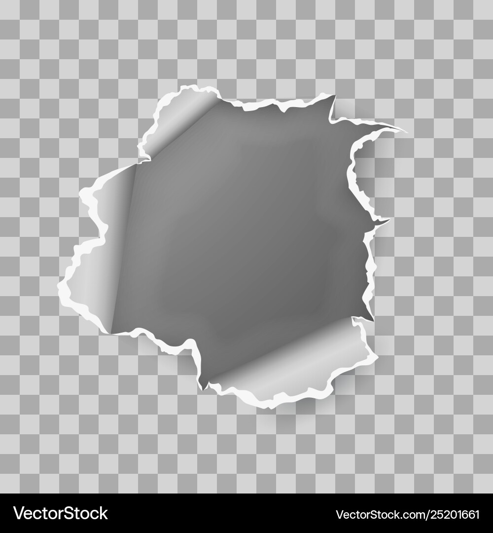 Ripped Paper Hole Royalty Free Vector Image - VectorStock