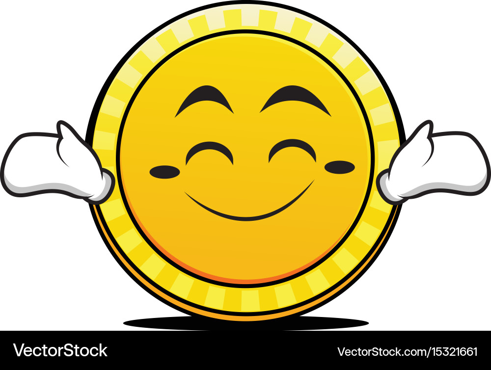 Smiling Coin Characters Royalty Free Vector Image