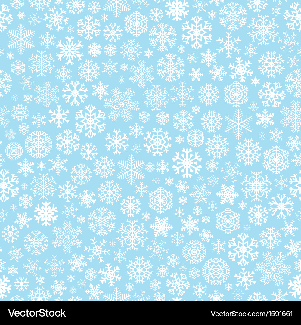 Winter Snowflake Pattern Royalty Free Vector Image