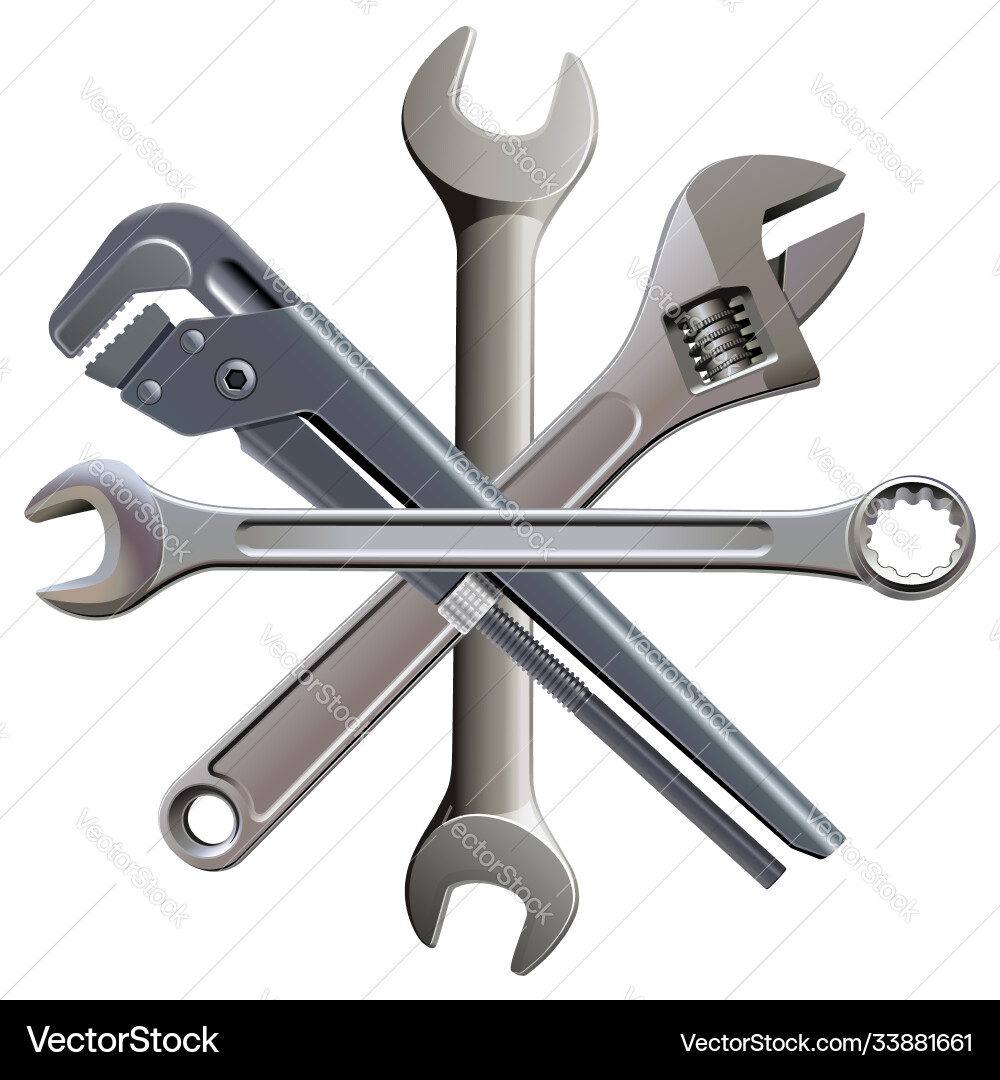Wrench concept Royalty Free Vector Image - VectorStock