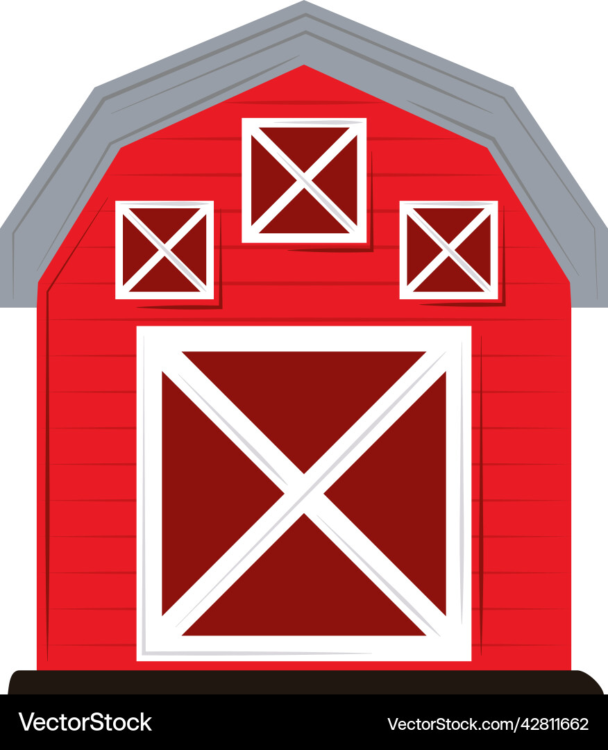 Farm barn cartoon Royalty Free Vector Image - VectorStock