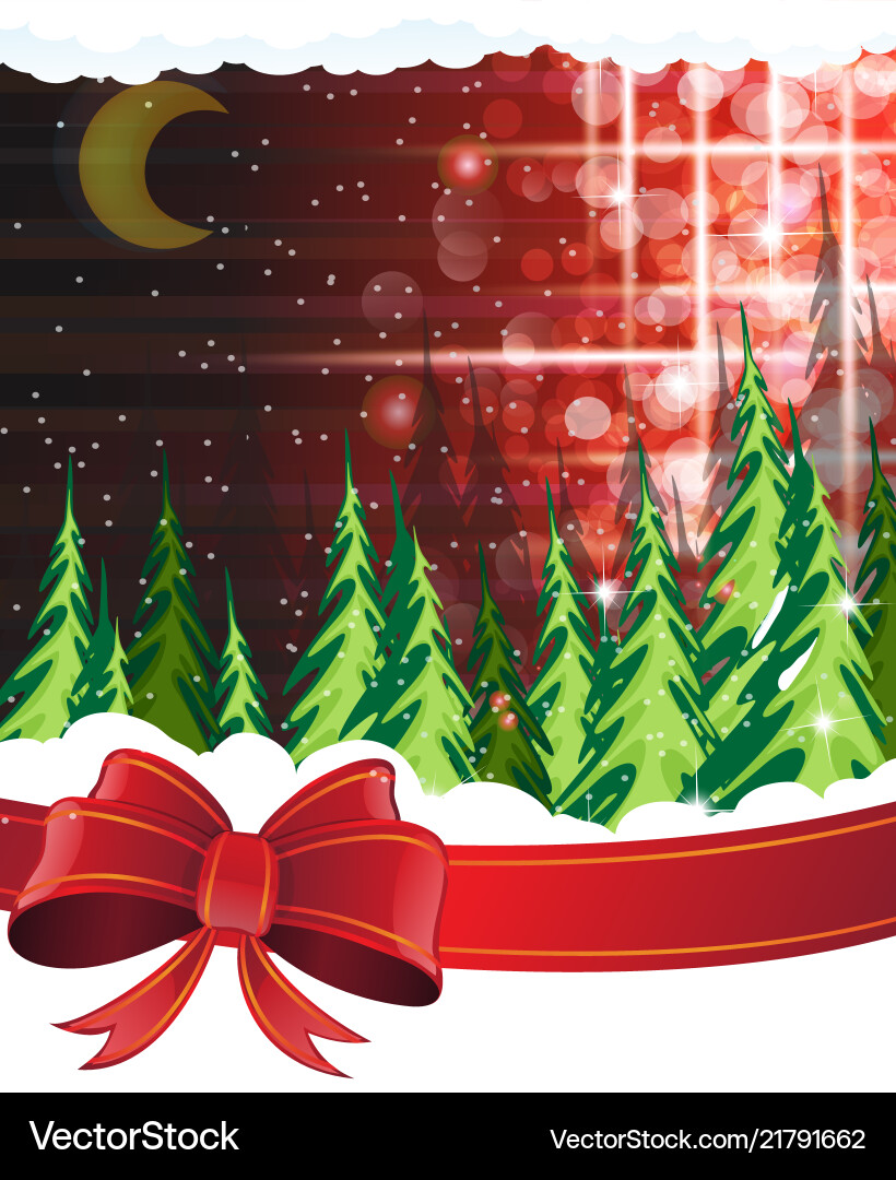 Winter forest Royalty Free Vector Image - VectorStock