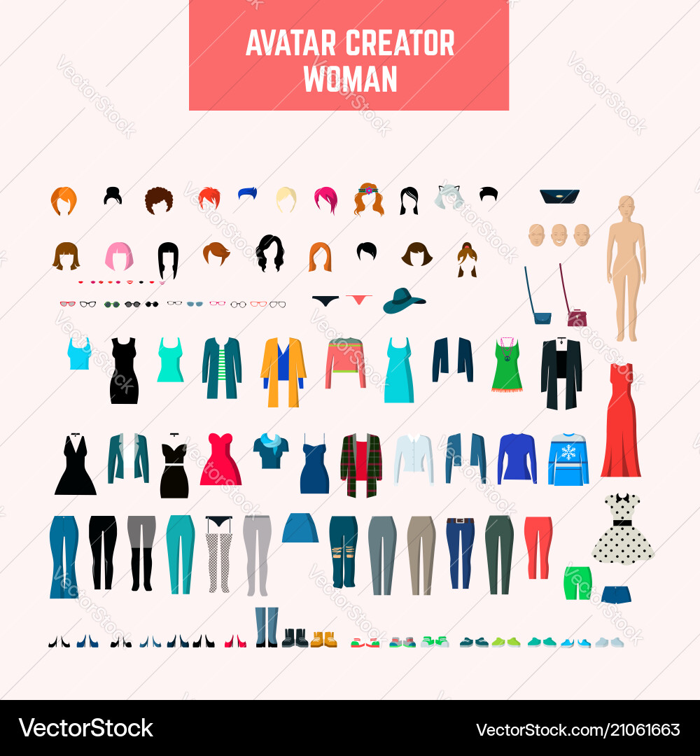 Avata creator woman Royalty Free Vector Image - VectorStock