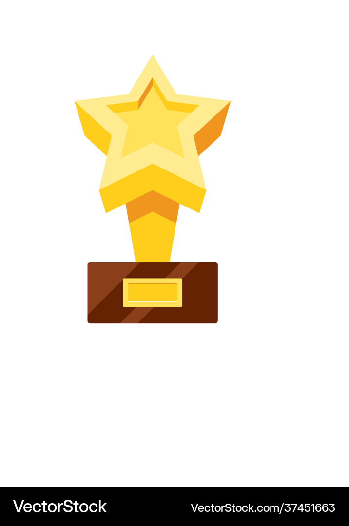 Award star winner prize for achievement isolated Vector Image