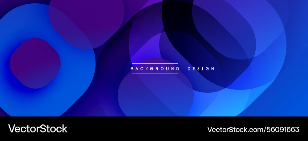 Circular abstract design with overlapping Vector Image
