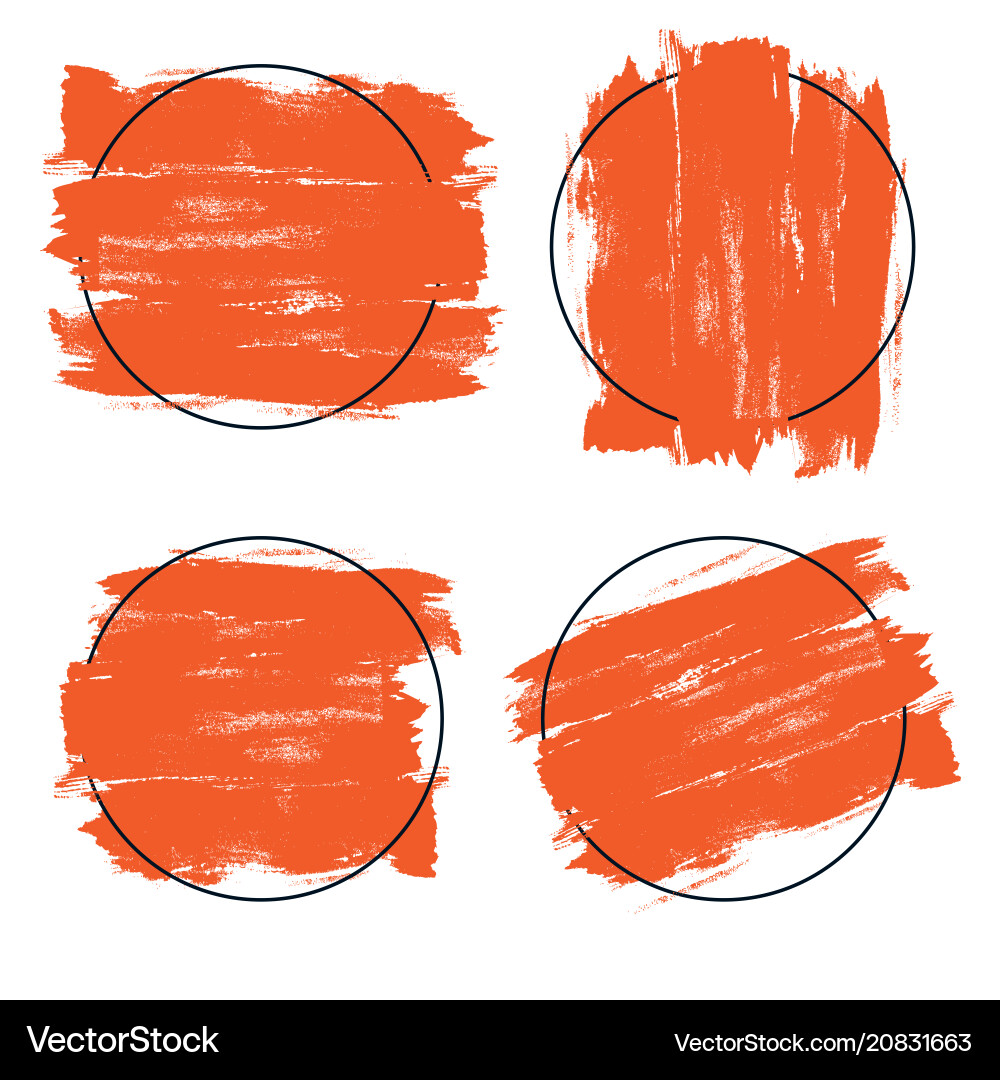 Red Paint Brush Stroke Royalty Free Vector Image