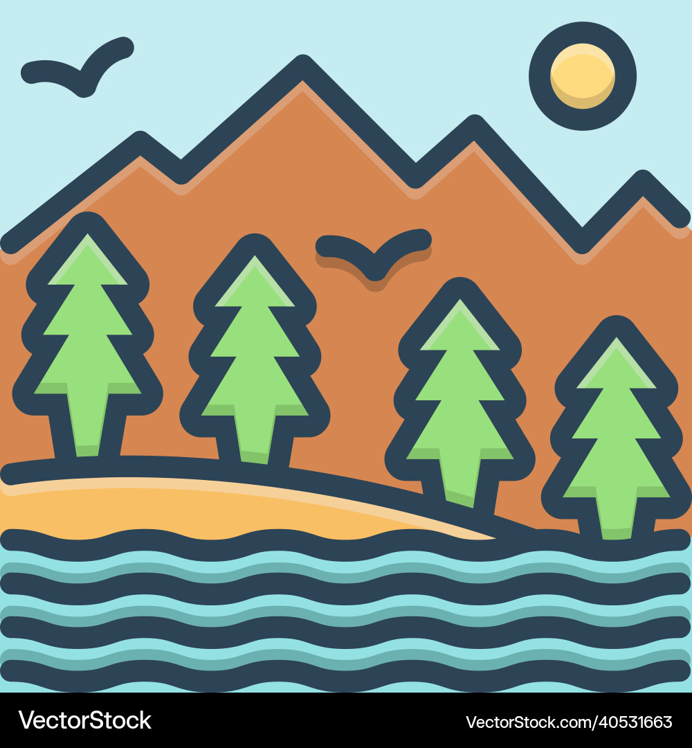 Valley Royalty Free Vector Image - VectorStock