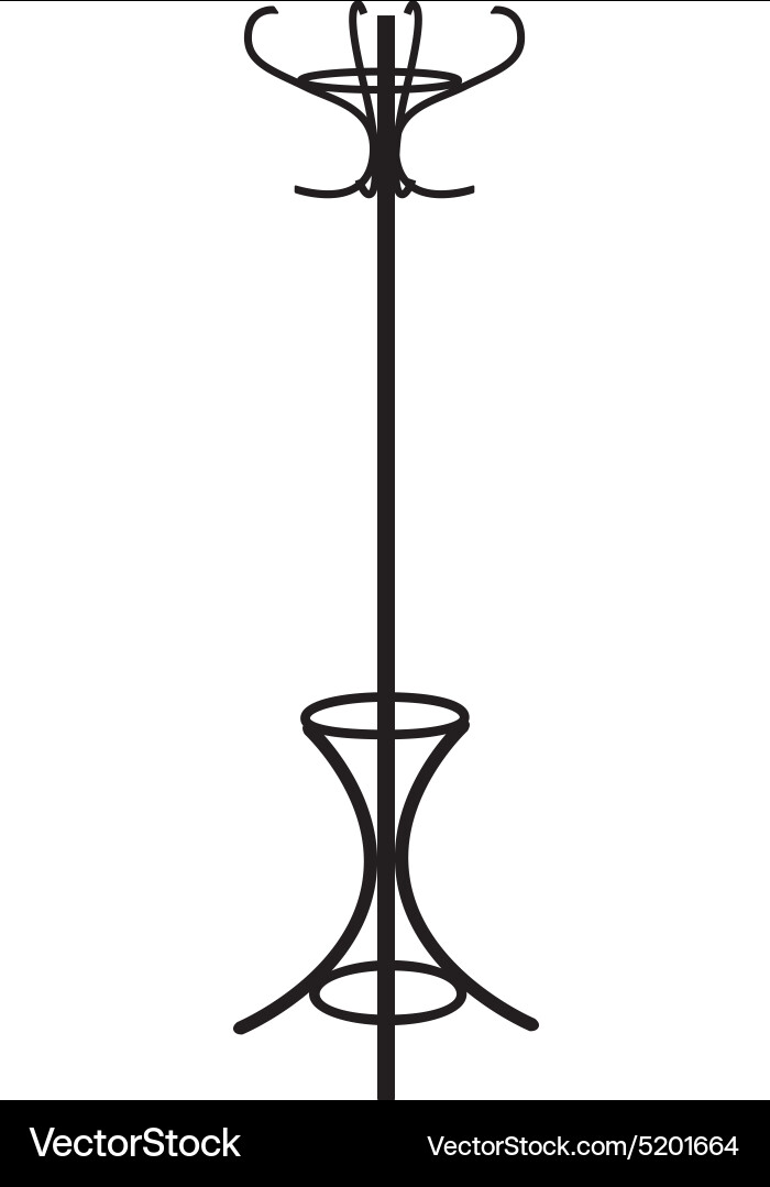Coat rack Royalty Free Vector Image - VectorStock