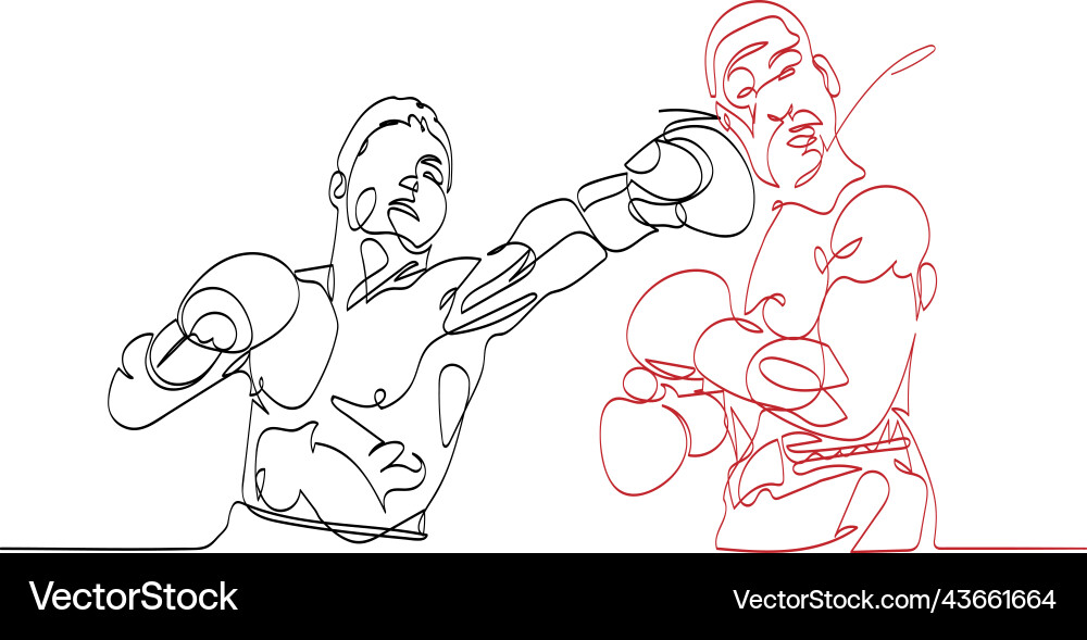 Boxing Knockout Drawing
