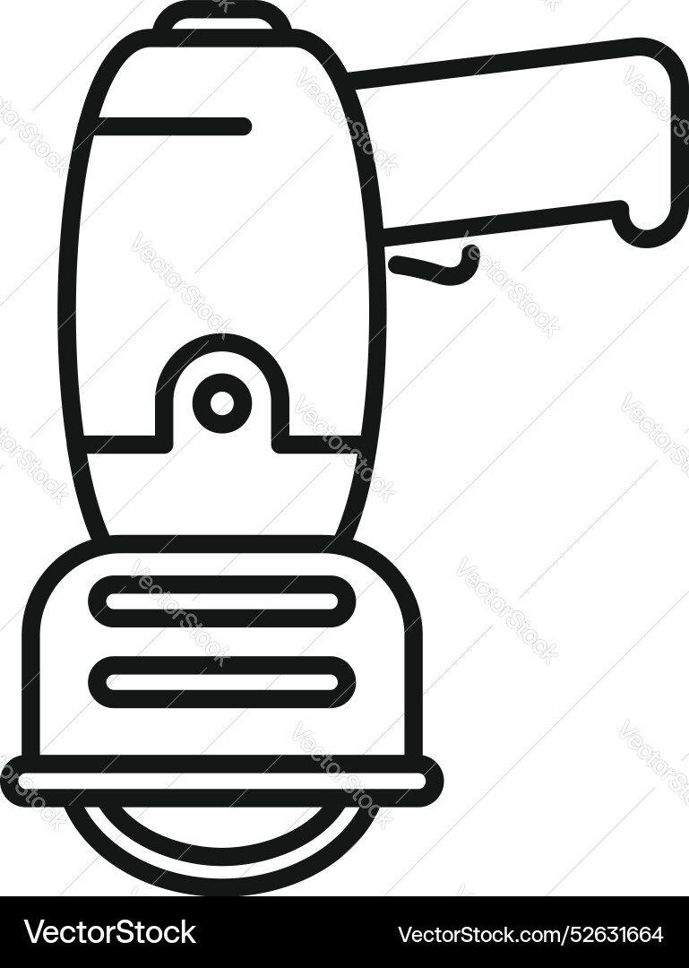 Electric floor polishing and buffing machine Vector Image