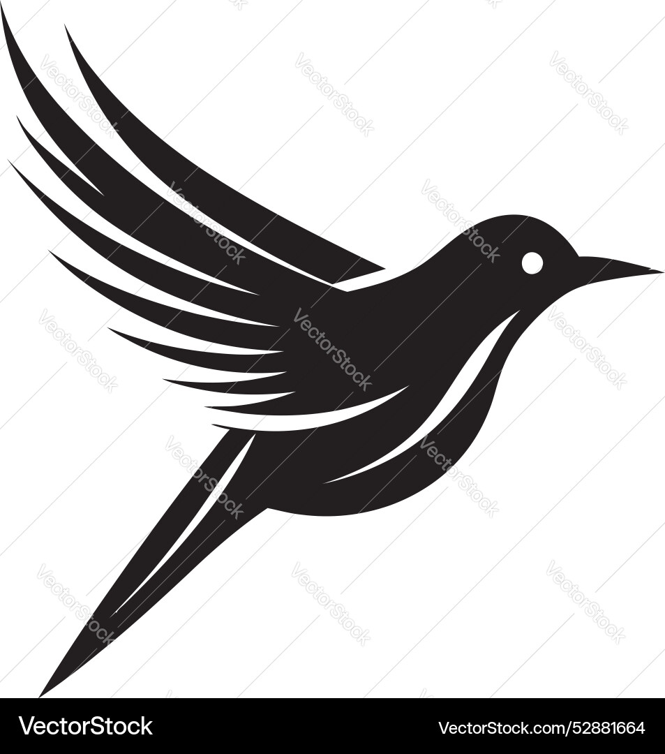 Elegant parrot icon falconry crest design Vector Image