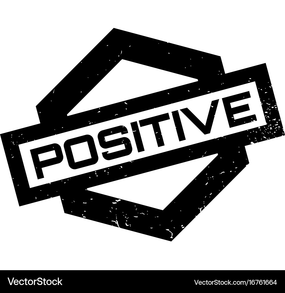 Positive rubber stamp Royalty Free Vector Image