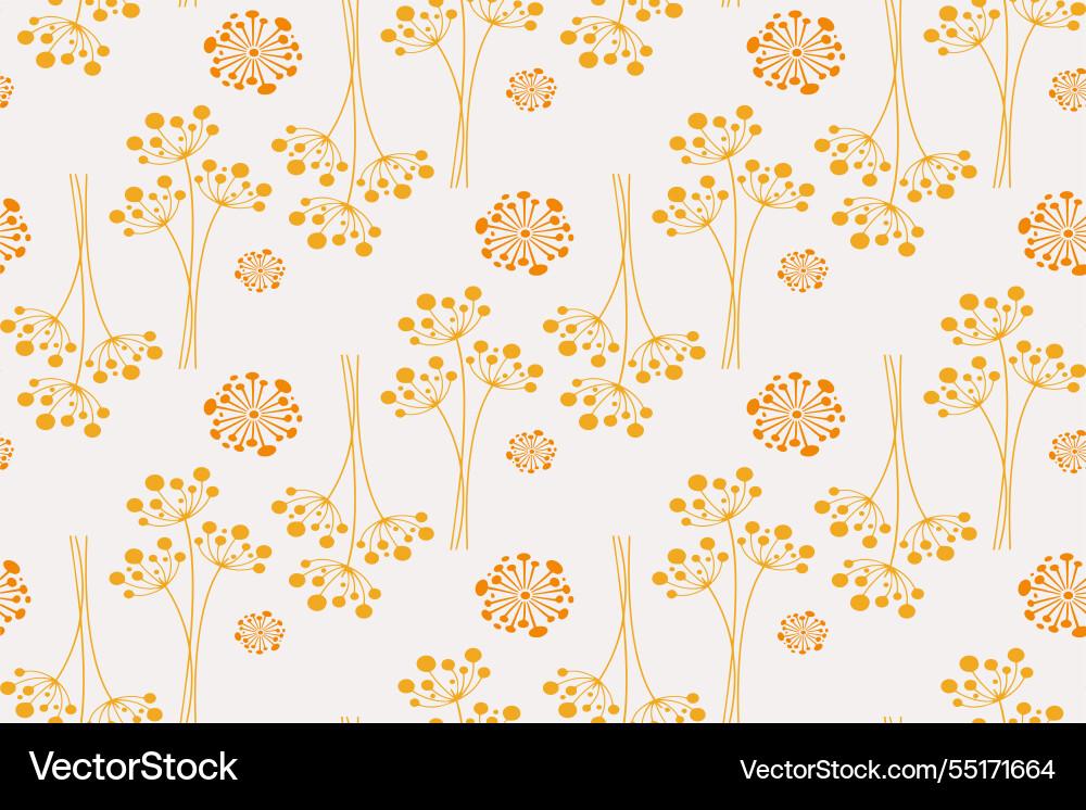 Timeless floral element tangle seamless pattern Vector Image