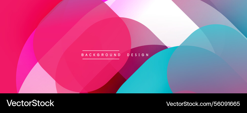 Circular abstract design with overlapping Vector Image