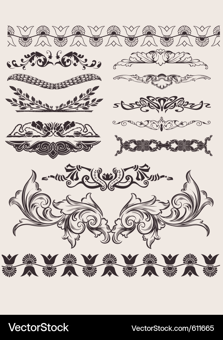 Design elements Royalty Free Vector Image - VectorStock