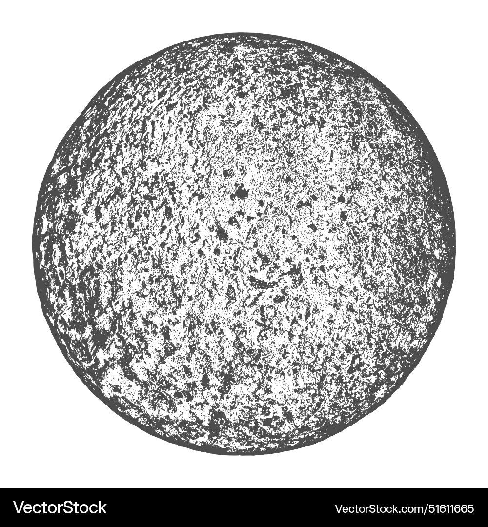 Moon earth planet isolated on white background Vector Image