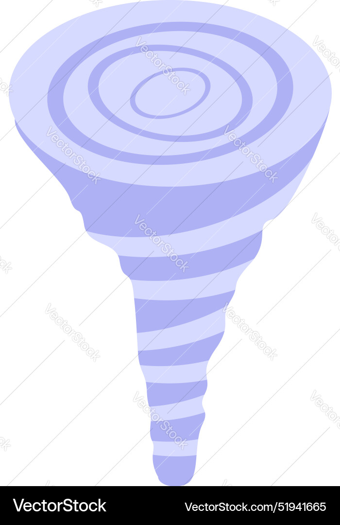 Powerful whirlwind forming a destructive tornado Vector Image