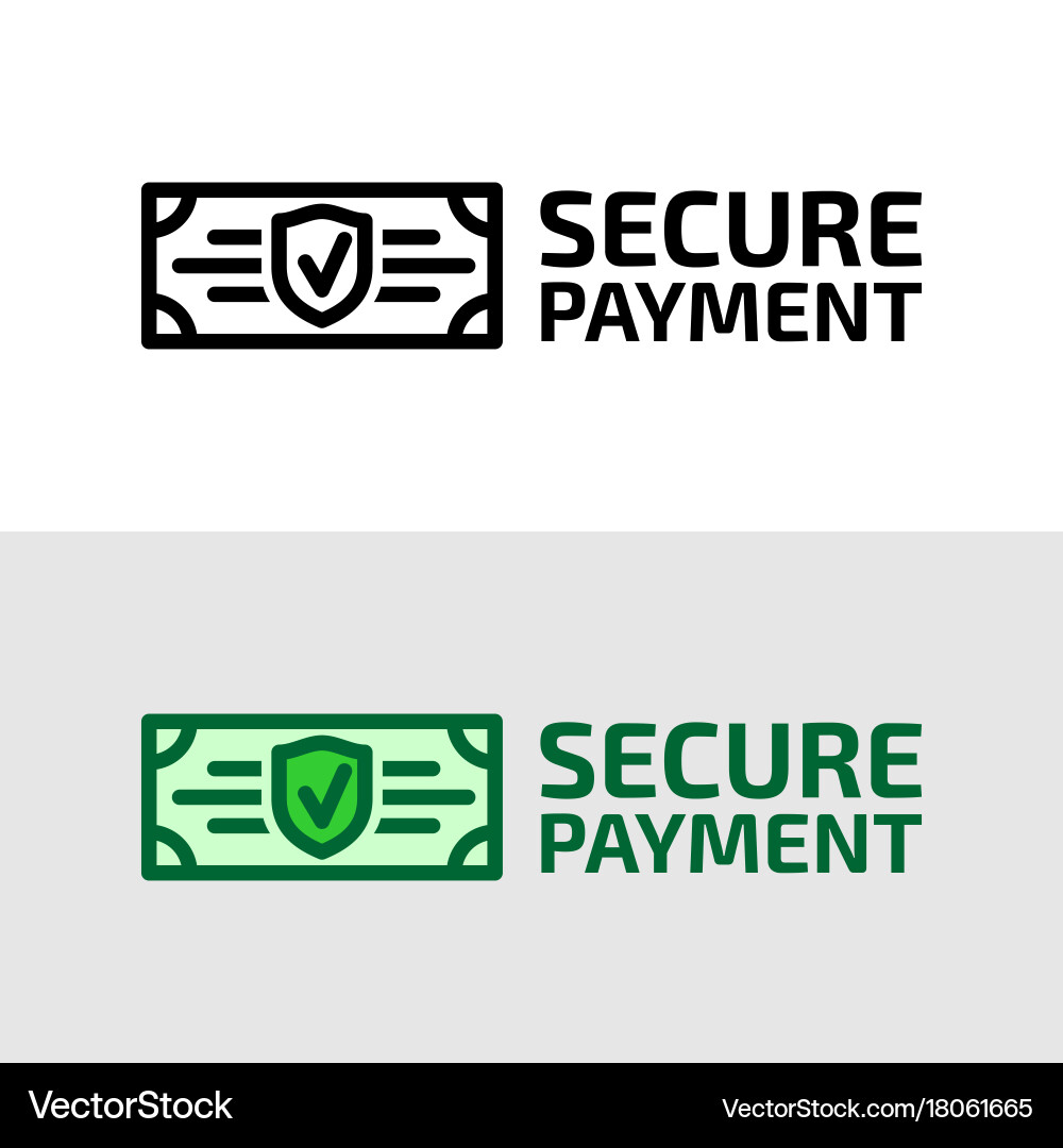 Secure payment icon Royalty Free Vector Image - VectorStock