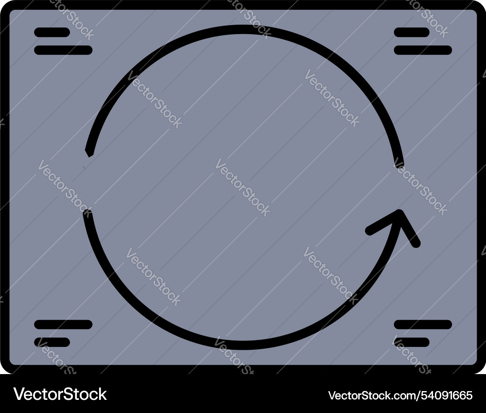 Sync line filled icon design Royalty Free Vector Image