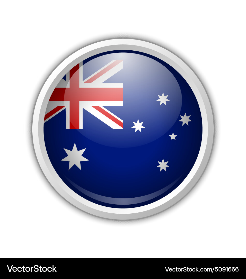 Australian circular badge Royalty Free Vector Image