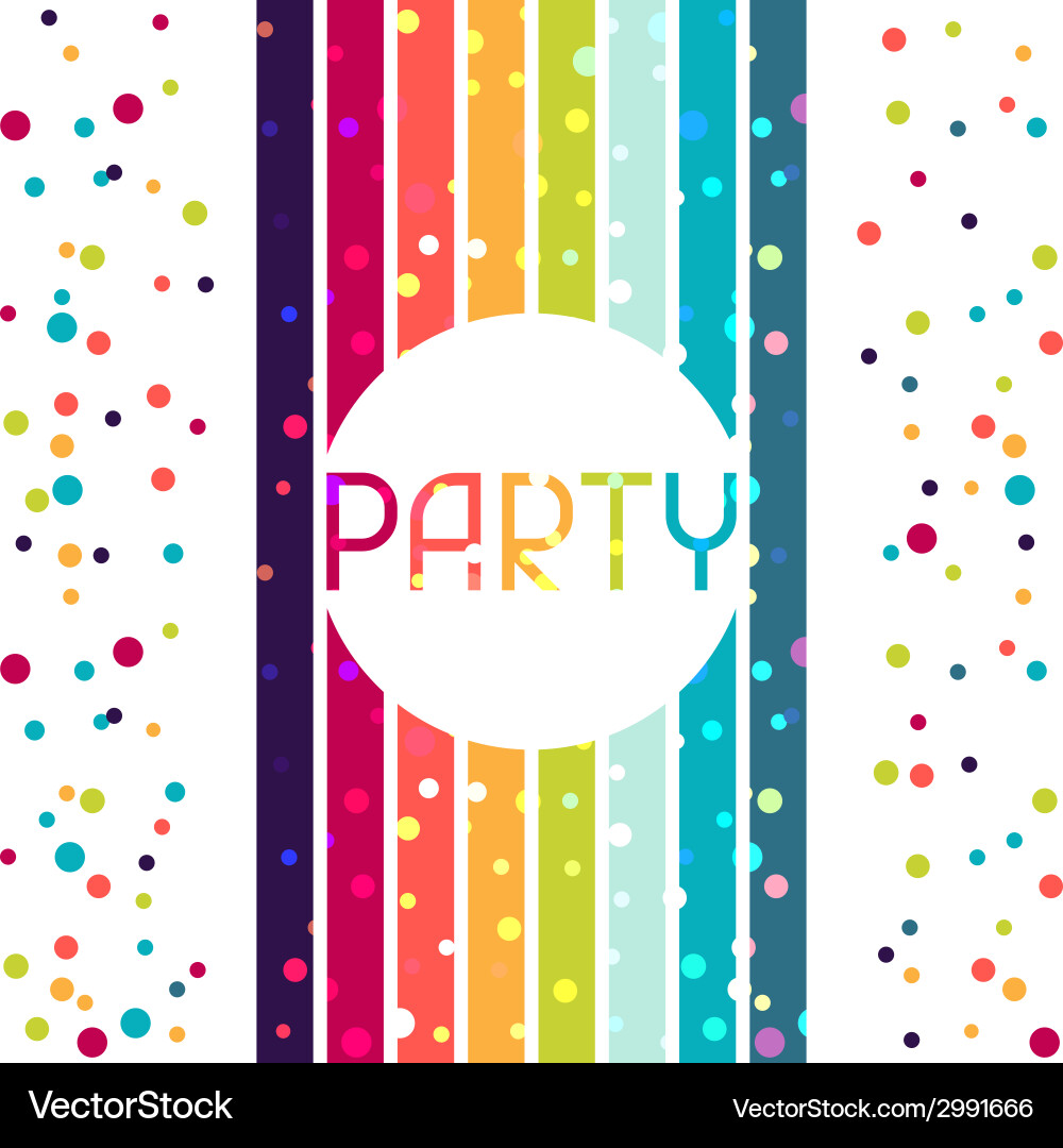 Colorful Party Background Royalty Free Vector Image