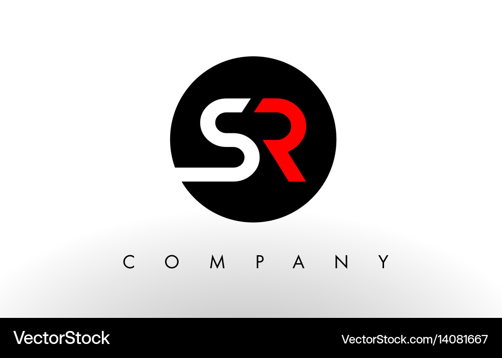 Sr logo letter design Royalty Free Vector Image