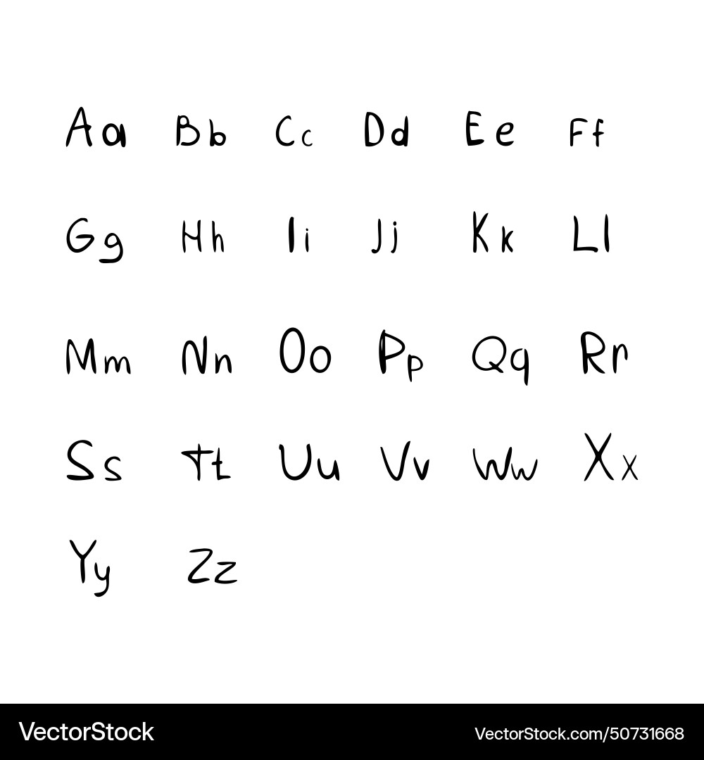 Alphabet Royalty Free Vector Image - VectorStock