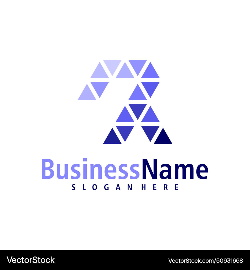 Letter r logo design creative initial Royalty Free Vector