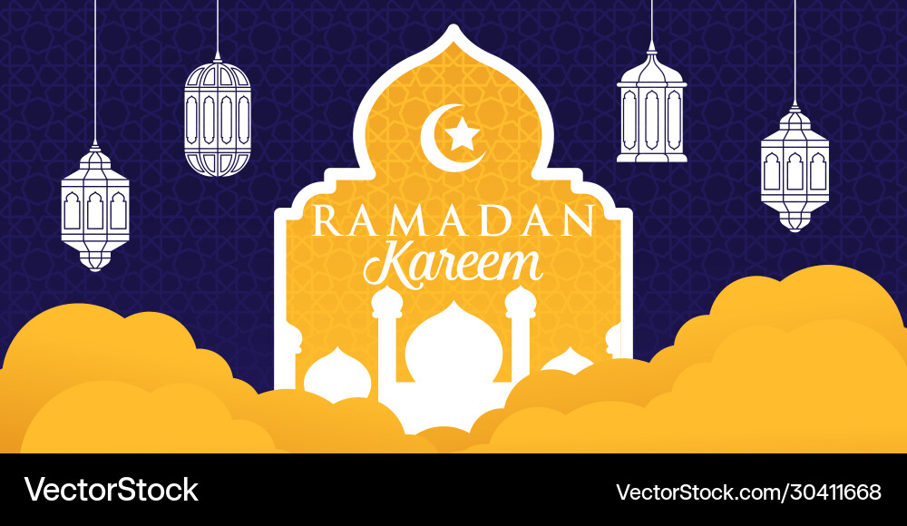 Ramadan kareem background Royalty Free Vector Image