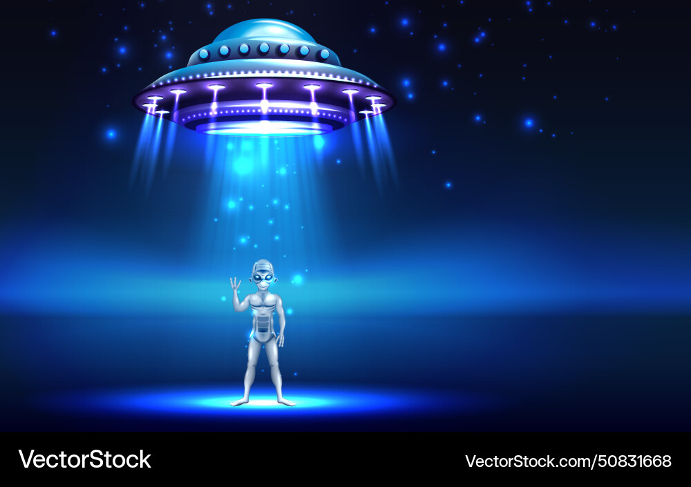 Ufo background Royalty Free Vector Image - VectorStock