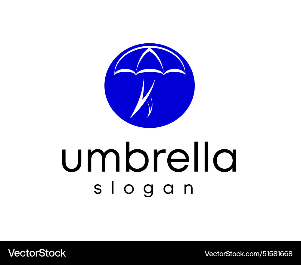 Umbrella logo Royalty Free Vector Image - VectorStock