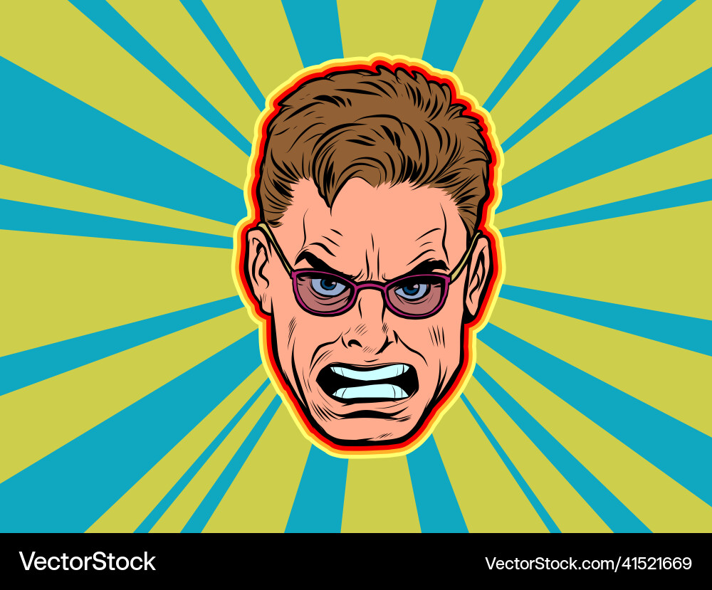 Rage Emotion Comic Poster Unleashed Emotion: Deep Expression Of Raw