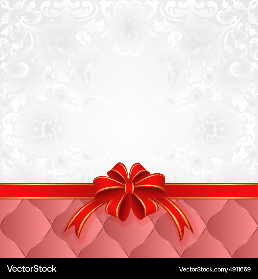 Background with ribbon Royalty Free Vector Image