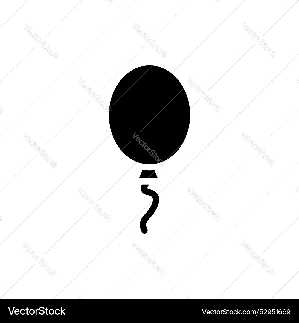 Balloon icon isolated on white background Vector Image