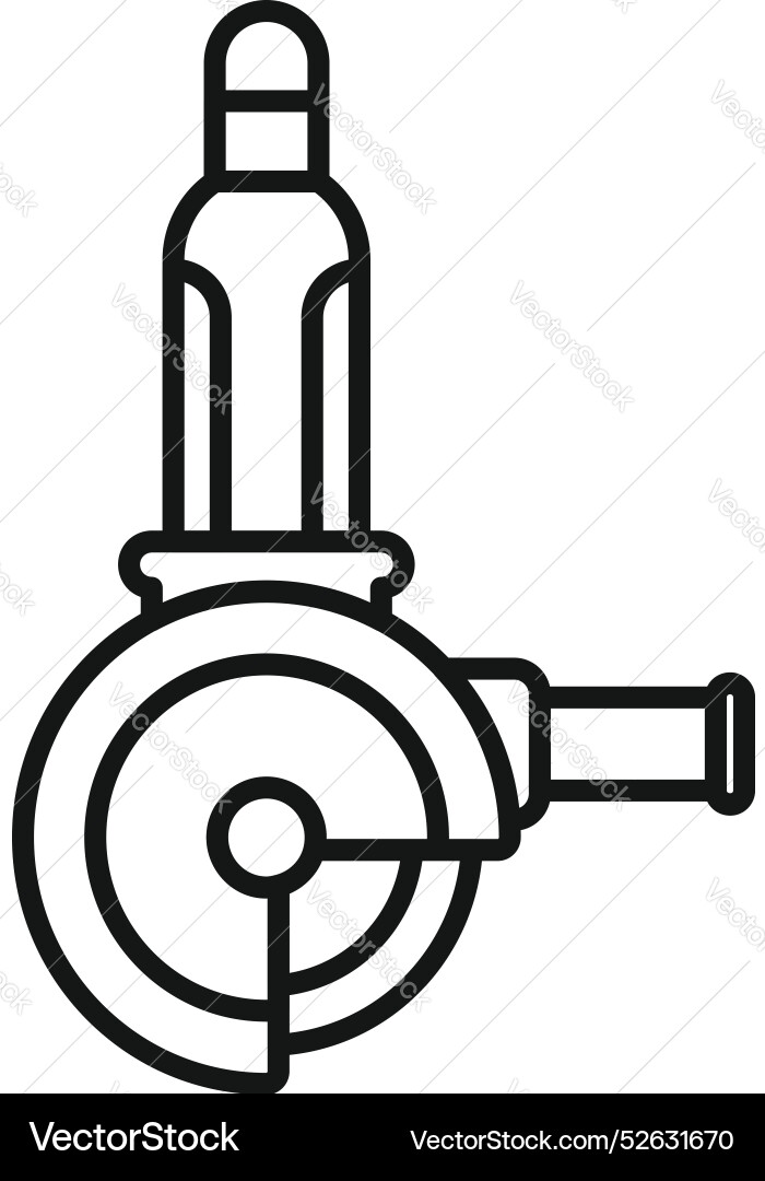 Angle grinder cutting disc tool for construction Vector Image