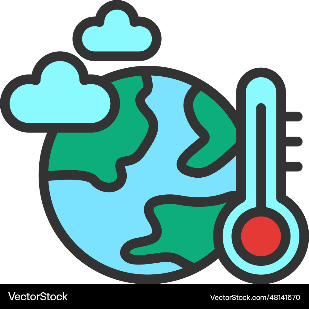Climate action icon image Royalty Free Vector Image