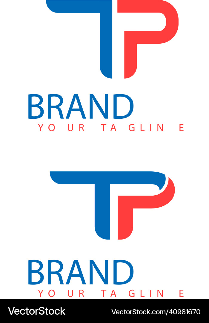 Letter tp logo Royalty Free Vector Image - VectorStock