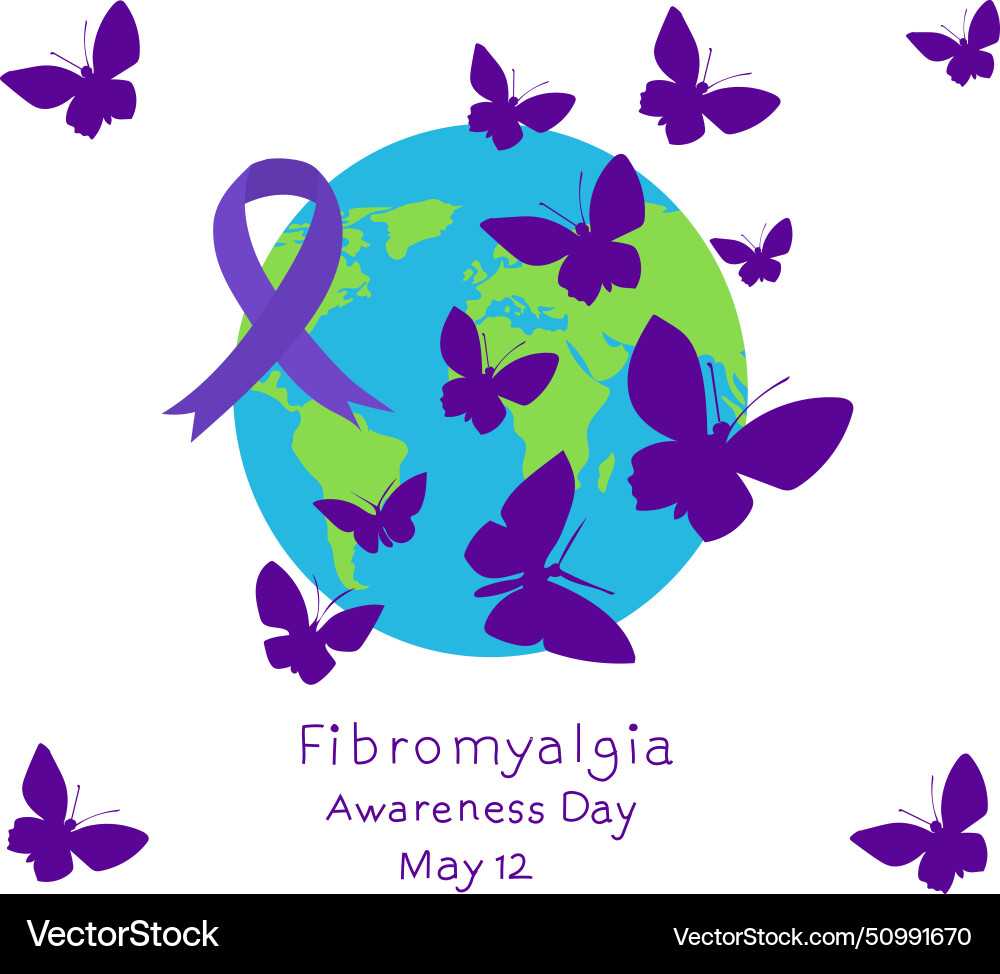 National fibromyalgia awareness day Royalty Free Vector