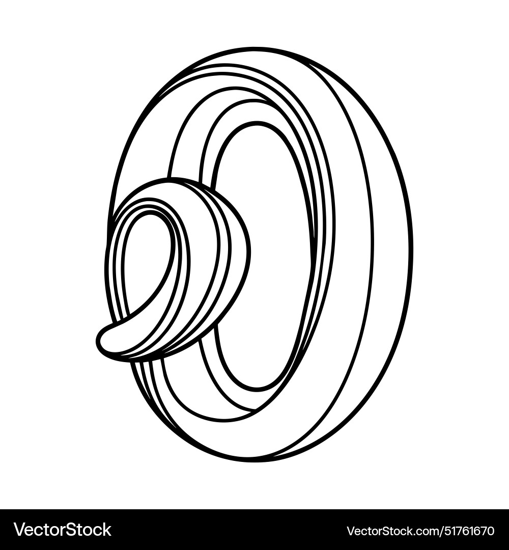 O alphabet line art Royalty Free Vector Image - VectorStock