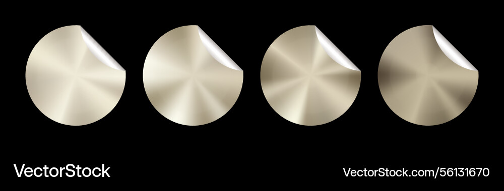 Silver prize sticker label gradient foil tag Vector Image