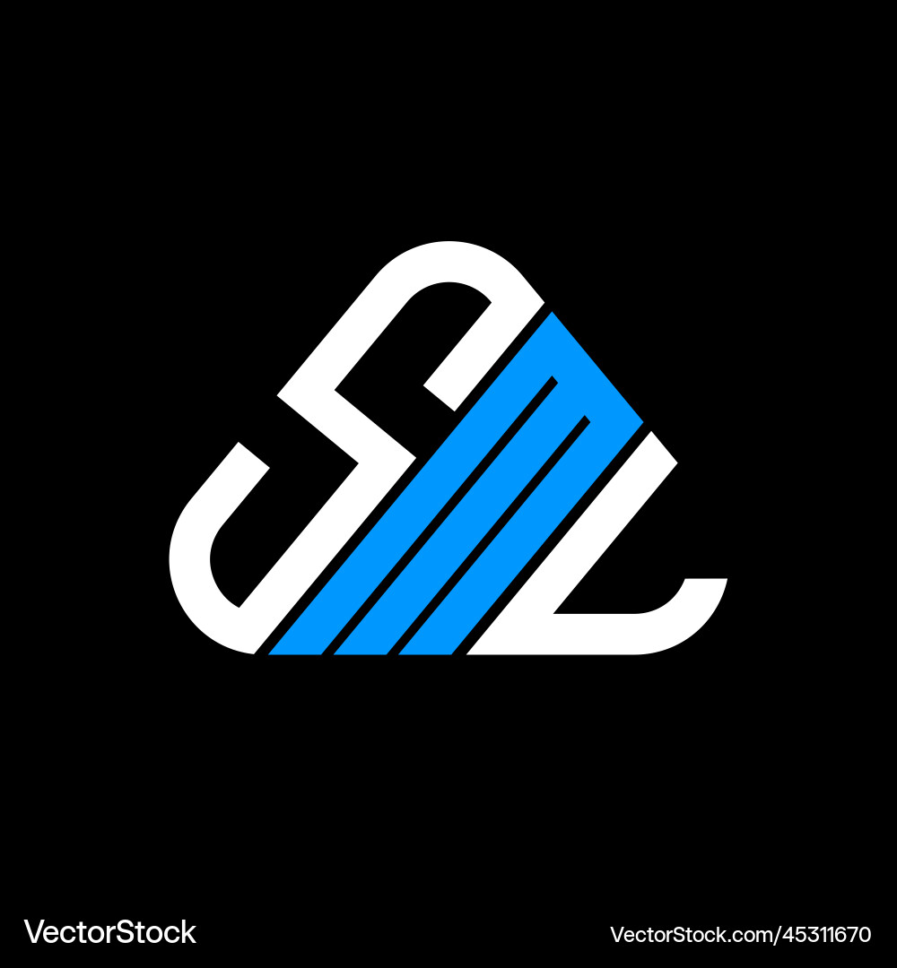 Sml letter logo creative design with graphic Vector Image