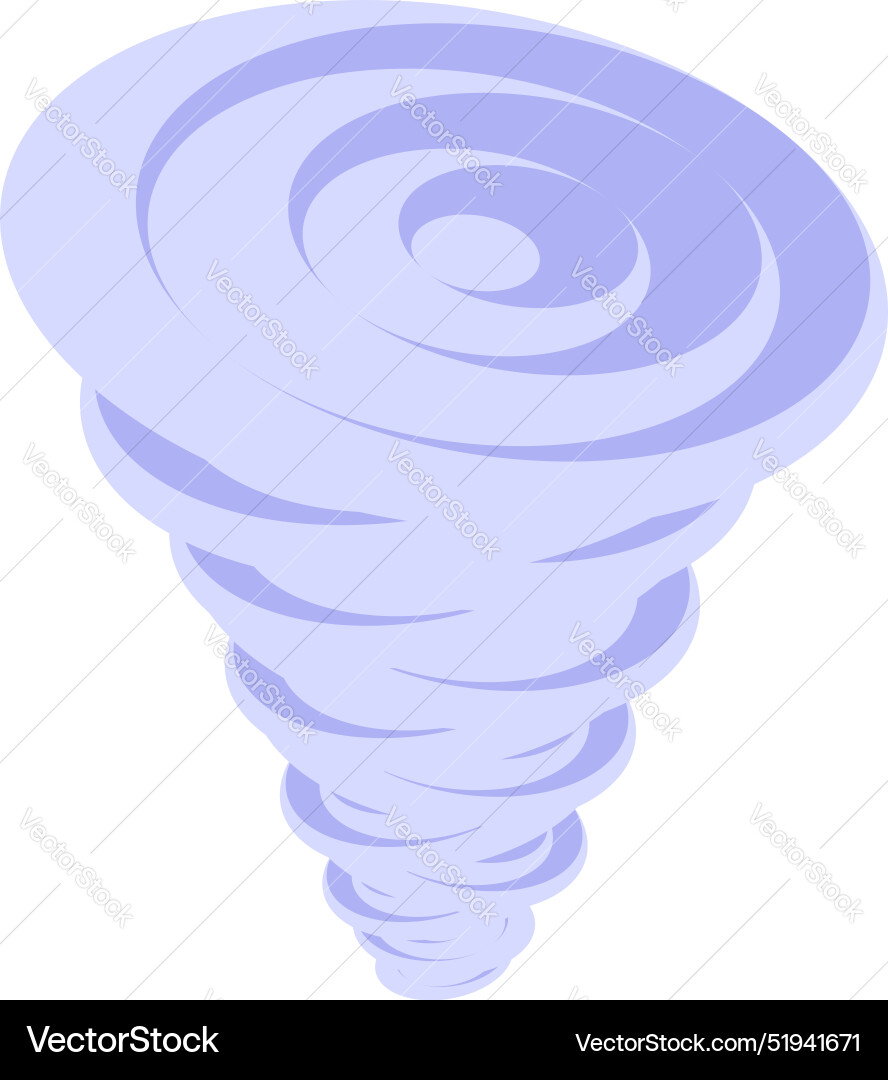 Big tornado rotating natural disaster Royalty Free Vector
